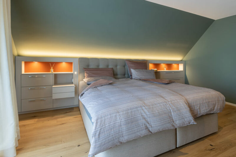 Schlafzimmer Bett Unter Dachschrage